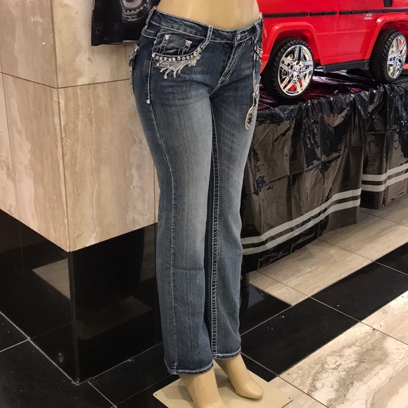 Platinum Plush | Jeans | Ladies Pistol Pocket Bling Denim Jeans Sizes ...